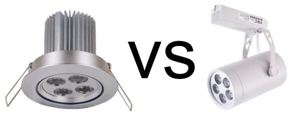 How can I tell the difference between a spotlight and a down light